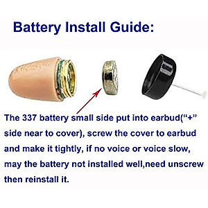 Invisible Earpiece and Inductive Loop kit for Cell Phone, Transfer Sound to Mini Earpiece for Covert Voice Conversation and Listen Music