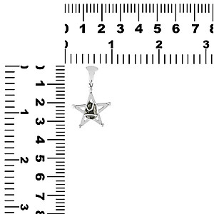 Starborn Campo del Cielo Meteorite Star Pendant in Sterling Silver