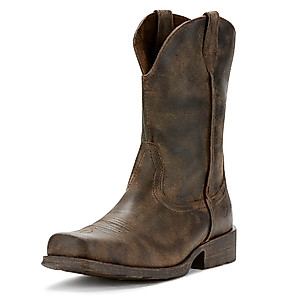 Ariat Men's Rambler Western Boot, Antiqued Grey, 9