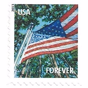 USPS Forever Stamps A Flag for All Seasons - book of 20 postage stamps