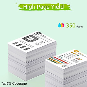 greencycle 1 Pack 65XL Remanufactured Ink Cartridge Replacement for HP 65 XL High Yield Tri-color Cartridge use with Envy 5055 5052 5010 5012 DeskJet 3755 2652 3720 3752 2622 2624 2655 3722 2600