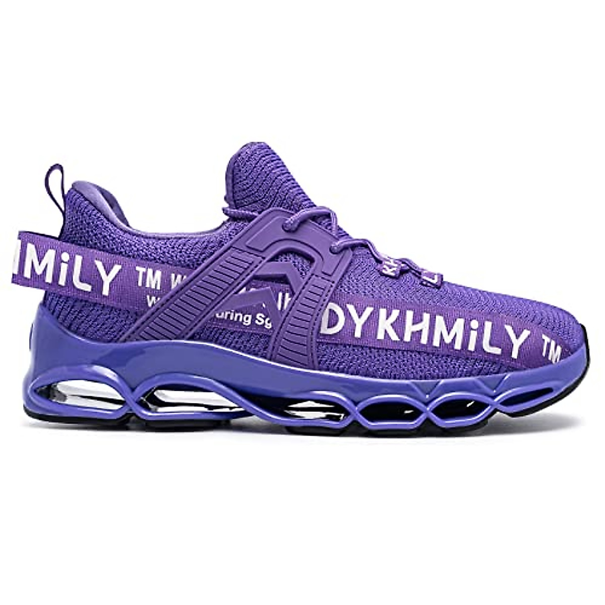 DYKHMILY Steel Toe Shoes for Women Lightweight Cushion Safety Sneakers Slip Resistant Breathable Indestructible Work Shoes Safety Toe Tennis Shoe(8.5,Purple,D91823)