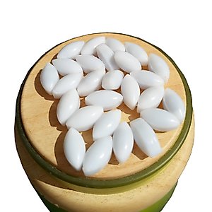 Magnetic Stirrer Stir Bar PTFE Magnetic Mixer Stir Bars (5X10mm, Olive Shape, 10pcs)