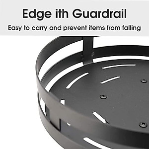 2 Tier Turntable Organizer, 360 Degree Rotating Turntable 9 "Non-Skid Rotating Tissue Storage Container, Bathroom, Kitchen, cabinets, Pantry, countertop Organizer…