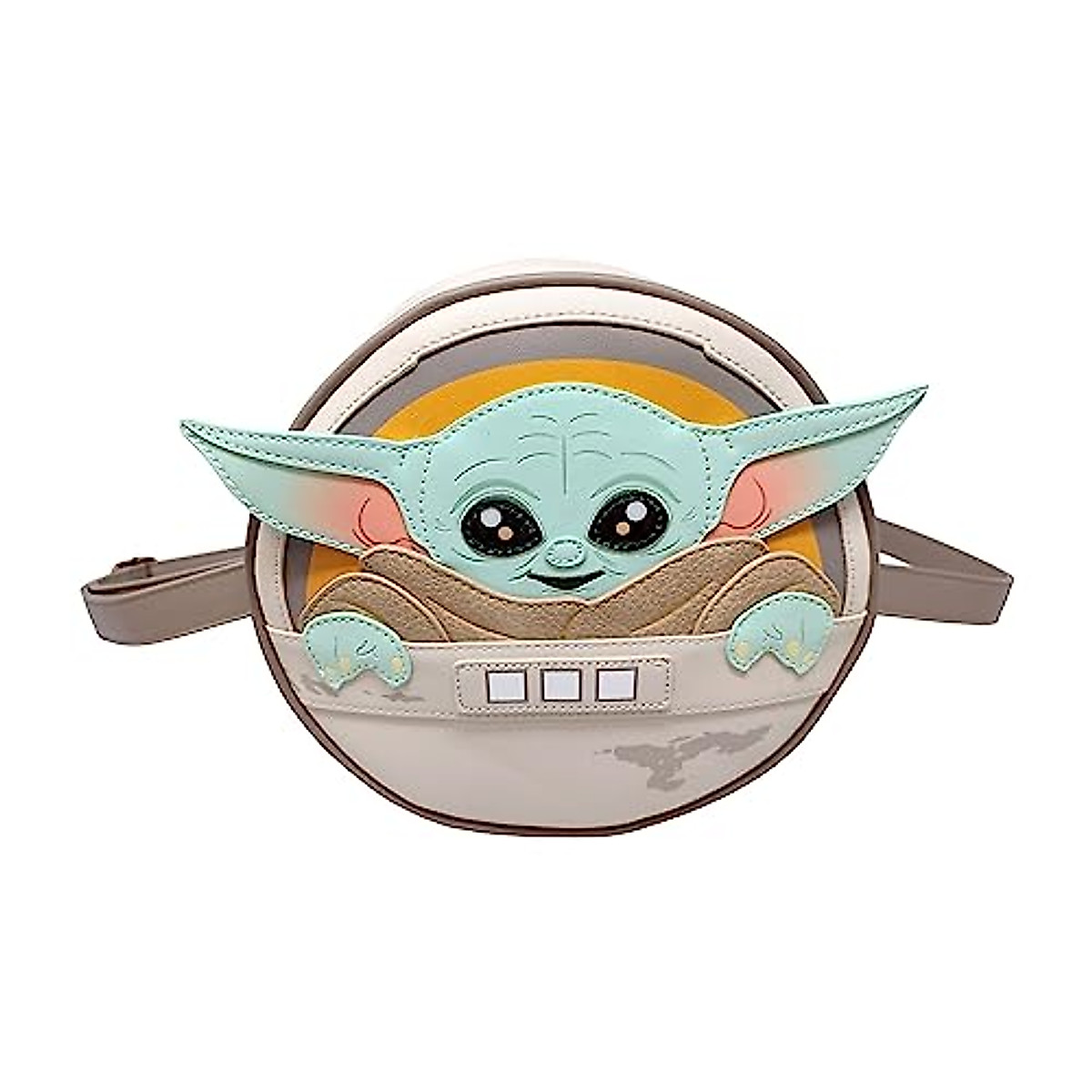 Loungefly Disney Star Wars Grogu Baby Yoda Cosplay Canteen Crossbody Satchel Handbag Purse