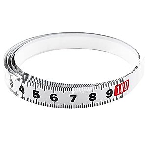 BLLNDX Self-Adhesive Measuring Tape 1m/40 inches Self Adhesive Metric Ruler Workbench Ruler for T-Track Router Table Saw Band Track