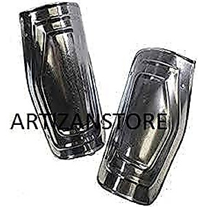 ARTIZANSTORE Medieval Mens Steel Costume Arm Guards One Size Fits Most Silver