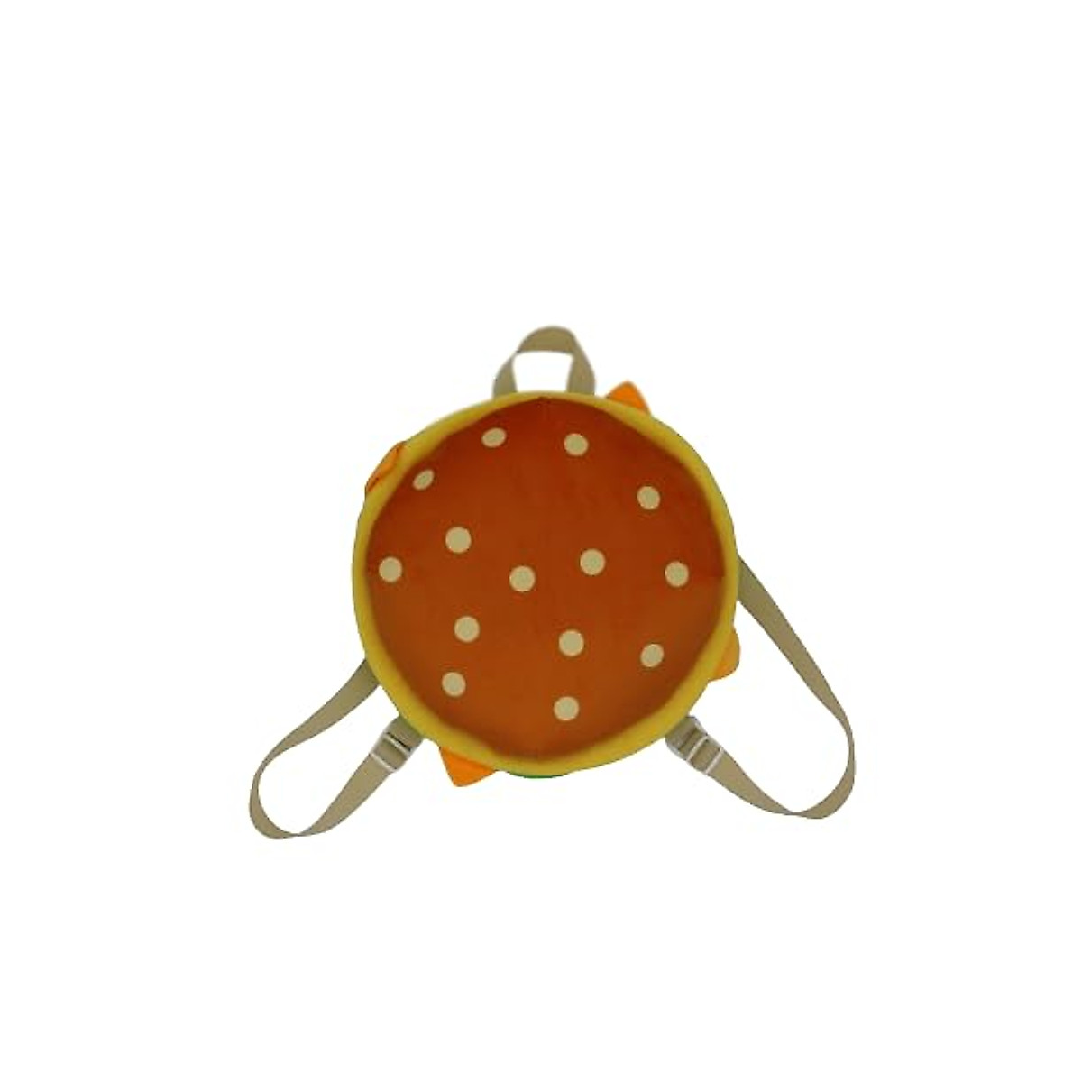 Burger Bag - Spacious Soft Plush Backpack with Adjustable Straps, for Travel and more (12x12 inch)