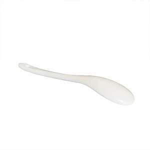 Xmomx 3 pcs Porcelain Egg Spoons Ceramic Spoons White 5 inch Coffee Dessert Yogurt Tea milky tea