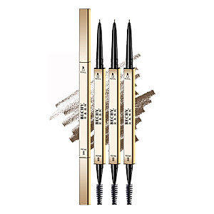 Eyebrow Pencil,Waterproof Long-Lasting Microblading Ash Brown Brow Pencil,Natural Eyebrow Makeup Ultra Slim Defining Eyebrow Pencils
