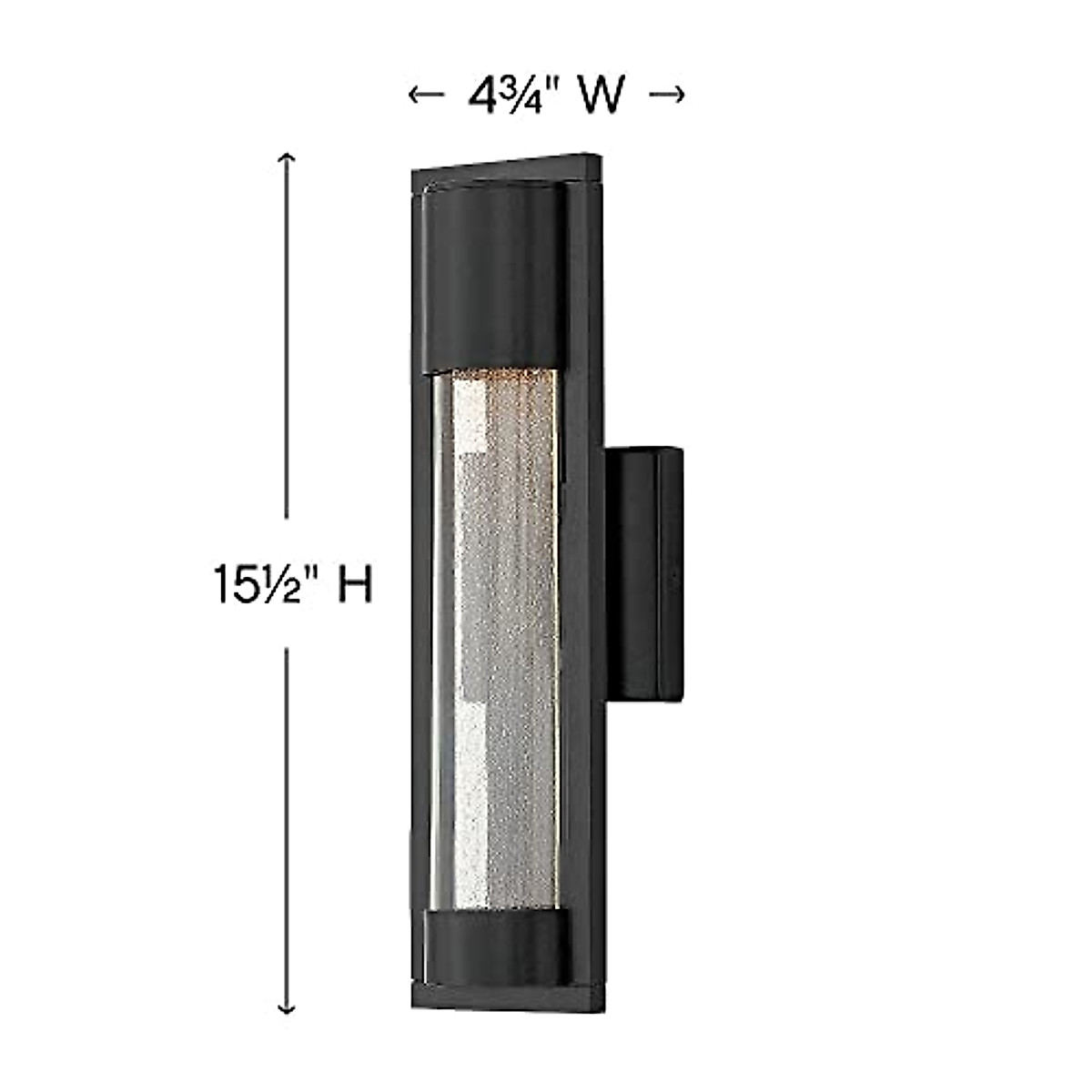 1 Light Small Outdoor Wall Lantern in Modern Style 4.75 inches Wide by 15.5 inches High-Bronze Finish 81-Bel-2245270