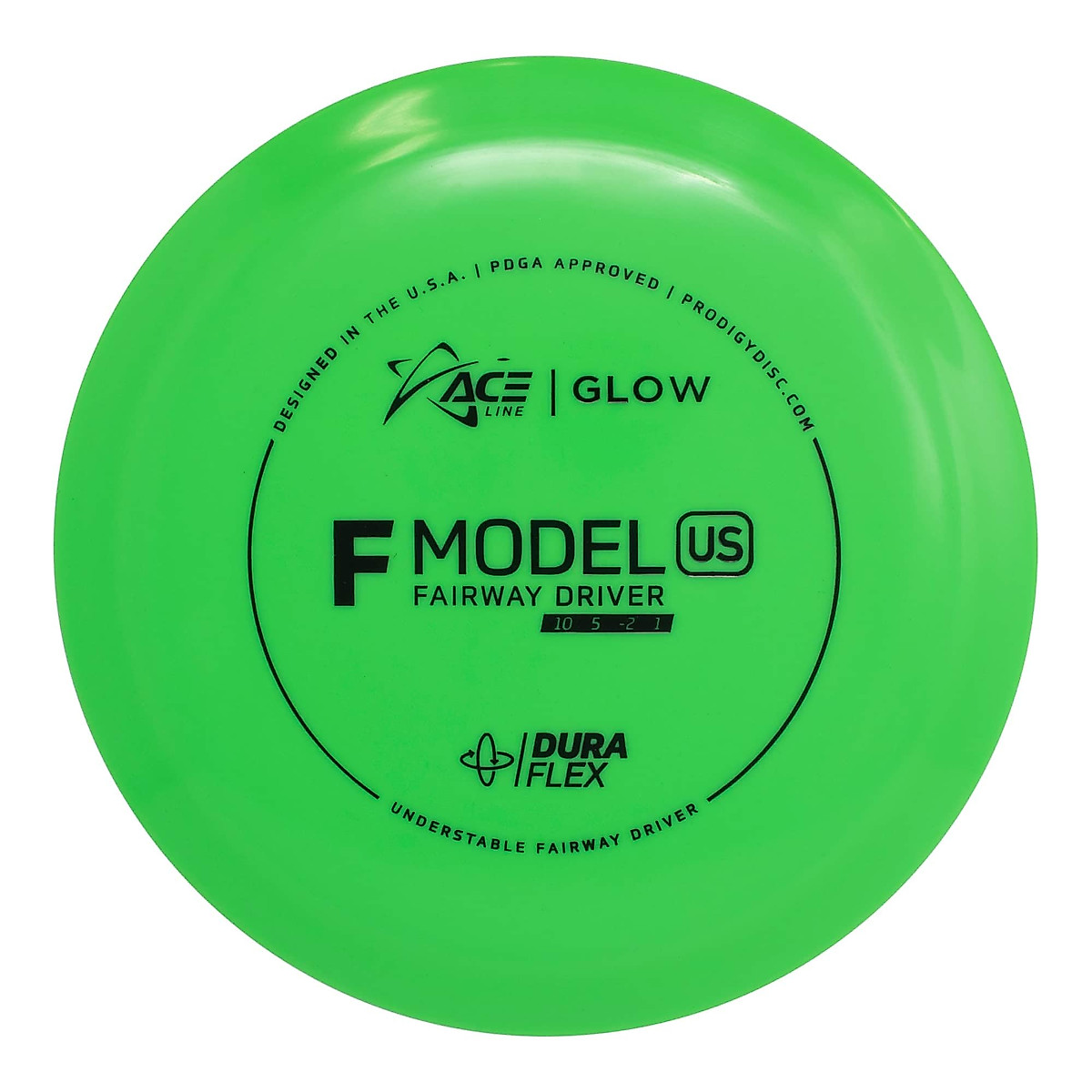 Prodigy Discs Ace Line Glow DuraFlex F Model US Fairway Driver Golf Disc [Colors May Vary] - 170-176g