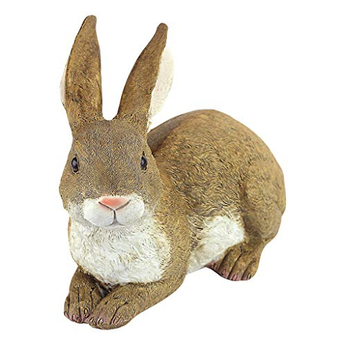 Design Toscano QM200861 Bashful The Bunny Lying Down Rabbit Outdoor Garden Statue, 10 Inch, full color