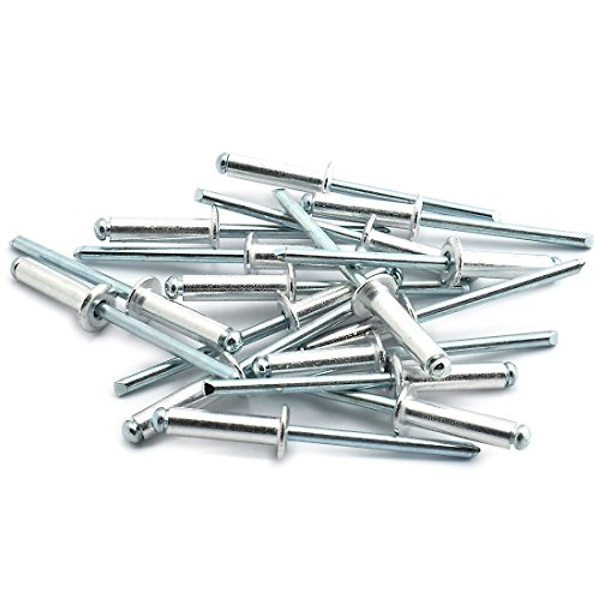 HJ Garden 120pcs 3/16" x 3/4" (6-12) Aluminum Blind Pop Rivet Round Dome Head Open End Decorating Fastener Nails Pop Rivets