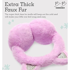 Brook + Bay Ear Muffs For Kids - Winter Kids Ear Muffs for Boys & Girls - Plush Animal Earmuffs - Cozy Ear Warmers for Kids