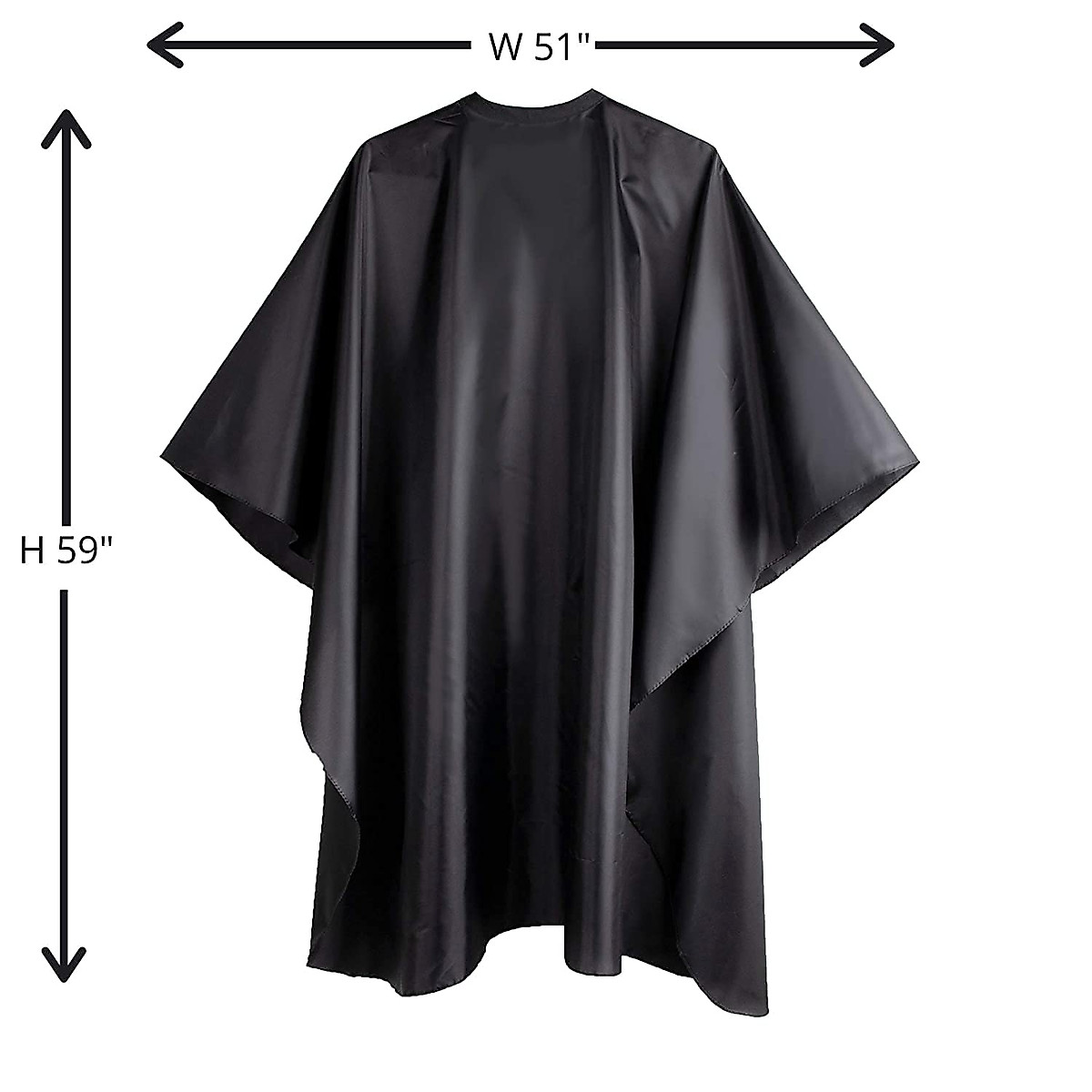Delkinz Barber Cape with Adjustable Snap Closure waterproof Hair Cutting Salon Cape for Unisex, Perfect for Hairstylists (Pack of 1)