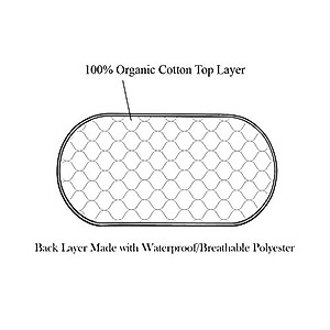 American Baby Company Changing Table Set, a 100% Organic Cotton Fitted Contoured Changing Table Pad Cover and a 2 Pack Changing Table Pads Made with Organic Cotton Top Layer, Pink, for Girls