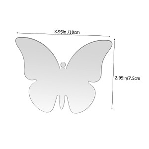Wedding Decor 20 Sets Butterfly Seat Card Acrylic Table Three-Dimensional Transparent Mirror Wall Decor