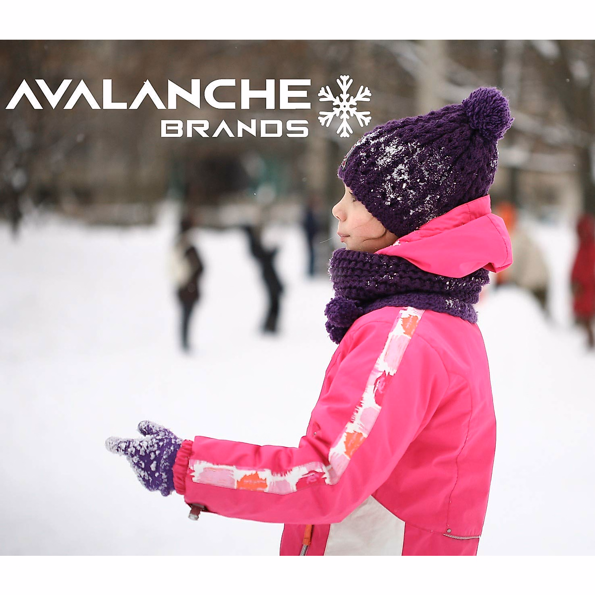 Avalanche Brands - 48" Classic Downhill Toboggan Snow Sleds - Red & Pink