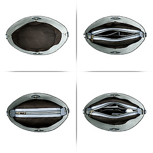 S-ZONE Women Small Cow Split Genuine Leather Crossbody Bucket Bag Shoulder Purse Handbag