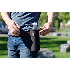 Spider Holster - SpiderMonkey Water Bottle Holder - Self Locking Belt Accessory Clip with Neoprene Drink Holster!