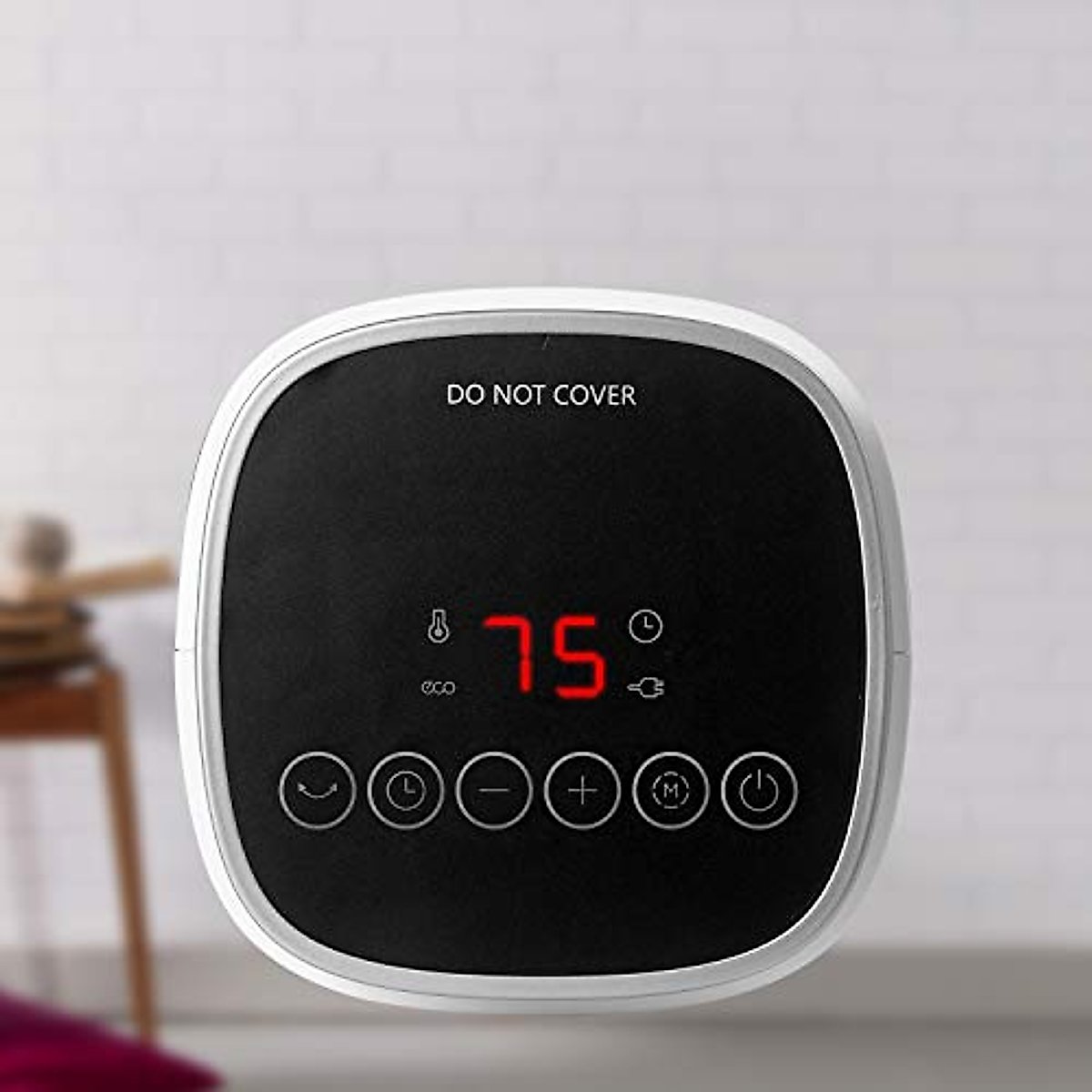 PELONIS PHTPU1501 Ceramic Tower 1500W Indoor Space Heater with Oscillation, Remote Control, Programmable Thermostat & 8H Timer, ECO Mode, Tip-Over Switch & Overheating Protection, White