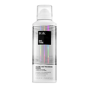 IGK Big Time Volume Hair Mousse | Volume + Thickening + Lightweight Formula | 6.2 oz