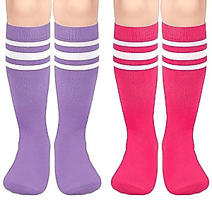 Girls Soccer Socks Toddler Soccer Socks Kids Soccer Socks Youth Soccer Socks Girls Knee High Socks Girls Softball Socks