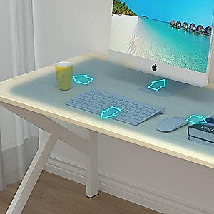 Modern K Shape Computer Desk,Simplistic Home Office Desk,Student Writing Desk with Drawers,Notebook Desk Laptop Pc Table