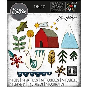 Sizzix Christmas Thinlits Die Set Funky Nordic by Tim Holtz