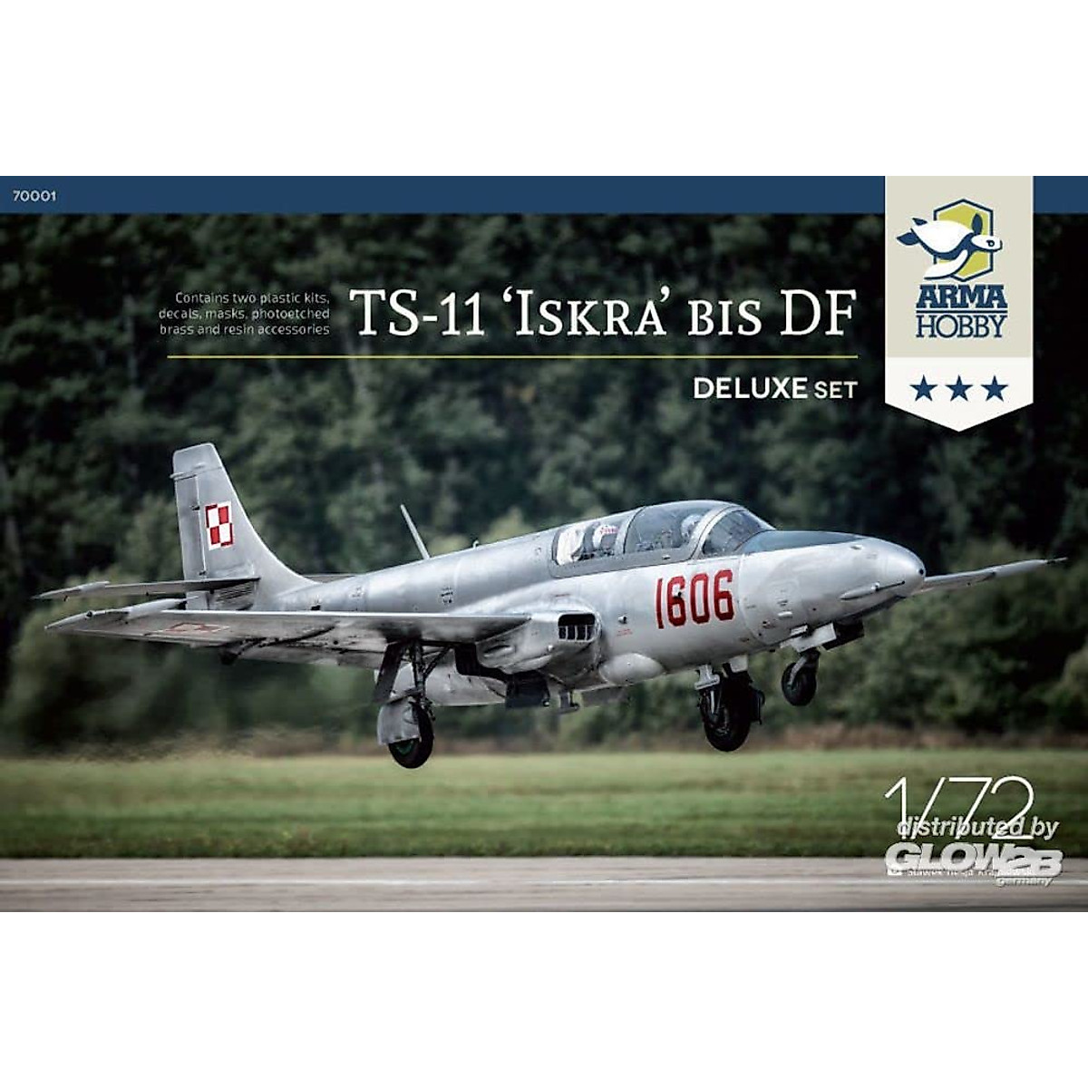 Arma Hobby 1/72 Scale TS-11 Iskra Deluxe Set - Airplane Series Plastic Model Kit #70001
