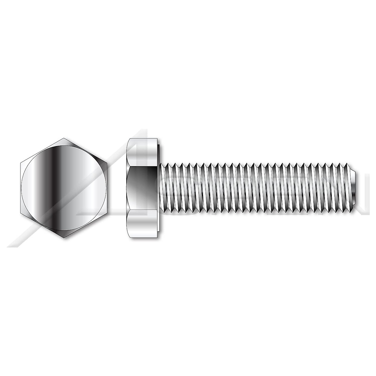 (10 pcs) M12-1.75 X 250mm, DIN 933 / ISO 4017, Metric, Hex Head Cap Screws Bolts, Full Thread, A4 Stainless Steel
