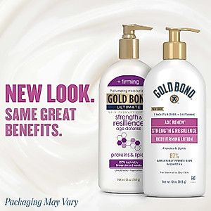 Gold Bond Age Renew Strength & Resilience Lotion, 13 oz., With Proteins & Lipids for Aging & Mature Skin