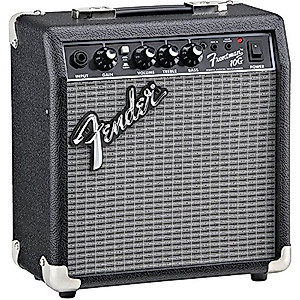 Fender Frontman 10G Guitar Combo Amplifier - Black Bundle with Instrument Cable and Picks