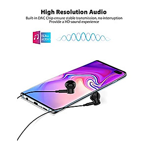 APETOO USB C Headphones for Samsung S22 S23 Ultra S21 S20 FE A53 Note 10 Plus,Magnetic USB Type C Earphones Wired Earbuds with Mic HiFi Stereo Noise Canceling for iPad Pro Pixel 7 6 Pro 6a 5 OnePlus 9