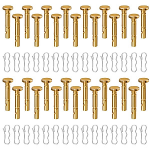 738-04124A Snowblower Shear Pins Fit for Hon da Cub Cad et 738-04124A Shear Pins Replacement & 714-04040 Cotter Pins Compatible with Troy Bilt, MTD, Craftsman Snowblower Parts, 30 Pack