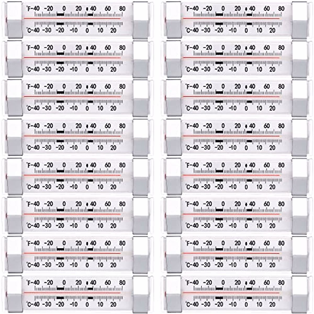 20 Packs Freezer Kitchen Thermometer Refrigerator Thermometer Freezer Thermometer Fridge Thermometer Cooler Thermometer for Kitchen Home Supplies