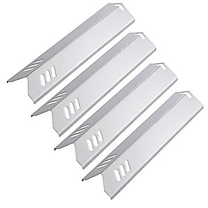 SUONA Grill Heat Plates for Dyna-glo DGF493BNP DGF493PNP-D Replacement Parts for Backyard BY14-101-001-02 GBC1440W DGB495SDP-D BHG BH13-101-099-01, Flame Tamer 15 inch, 4-Pack