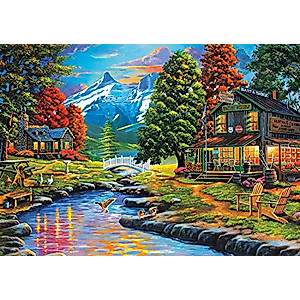 Buffalo Games - Days to Remember - Dewie Hollow - 500 Piece Jigsaw Puzzle , Orange, Yellow, Green , 21.25"L X 15"W