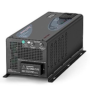 SUNGOLDPOWER 6000W 24 Vdc Inverter Charger,Peak 18000w,240 Vac Input, 120V/240V AC Output Split Phase,Low Frequency,Pure Sine Wave with LCD Remote Controller(Updated Version)