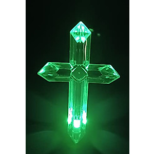 Starry Illuminate 1 PCS Solar Color Changing Big Cross Style Garden Stake Light
