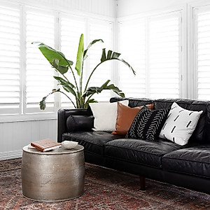 INSPIRED IVORY Boho Throw Pillow Covers - Set of 4 Decorative Farmhouse Pillow Cases for Living Room,Home - Aztec Toss Pillow Covers 18x18 Striped Geometric Aztec for Couch Sofa Bed - Urban Collection