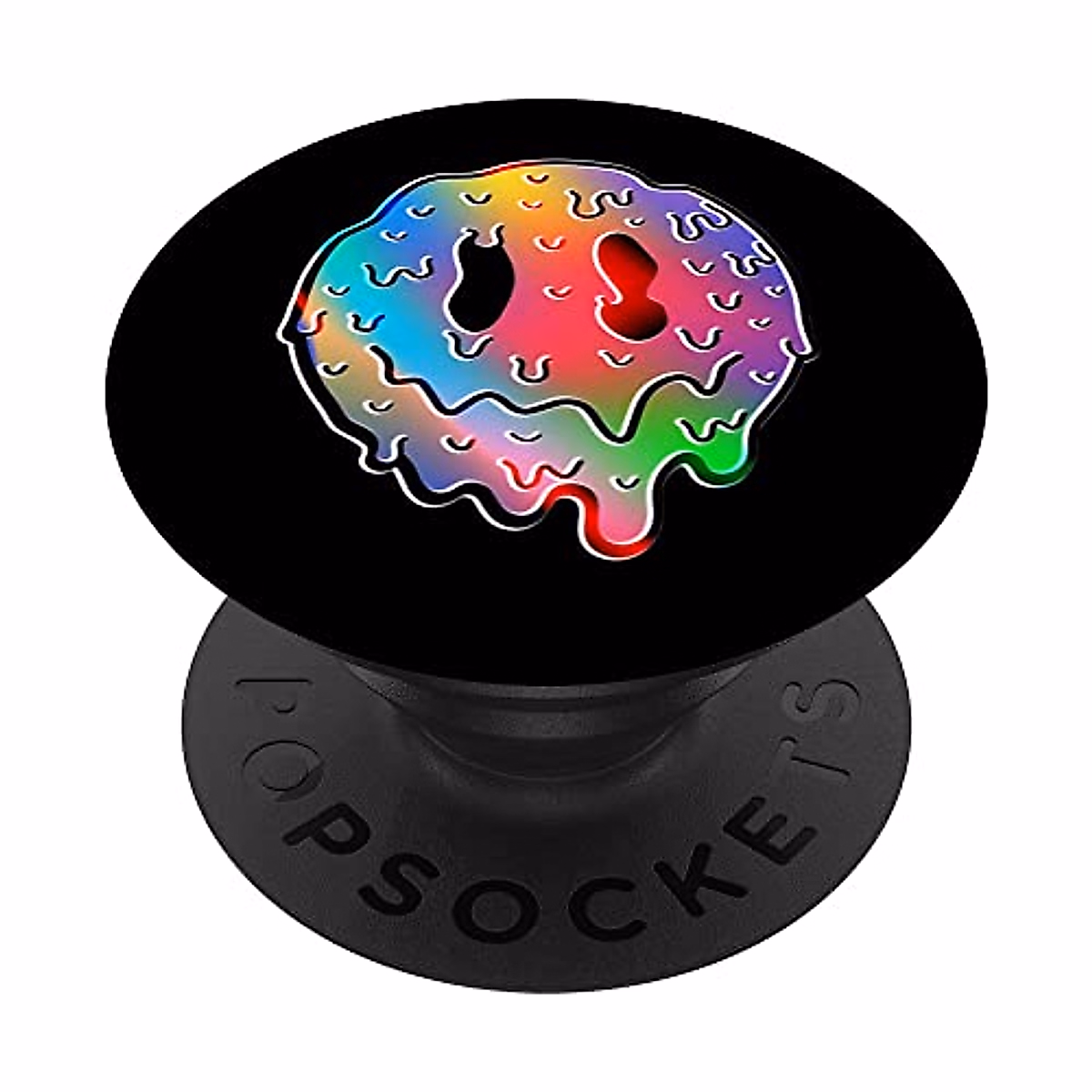 Funny Melting Smiling Face Summer Vacation Happy Cute Smile PopSockets Swappable PopGrip