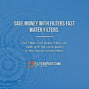 Filters Fast FF10CB-.5 Compatible Replacement for Pentek CBR2-10 Carbon Block Water Filter Cartridge, 10-Inch