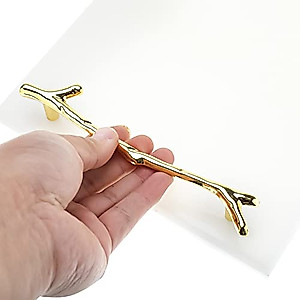 HighFree Marble Stone Decorative Tray with Gold Handles, Real Marble Tray, Handmade Jewellery Tray Catchall Tray Perfume Tray for Counter, Vanity, Dresser, Nightstand and Desk…