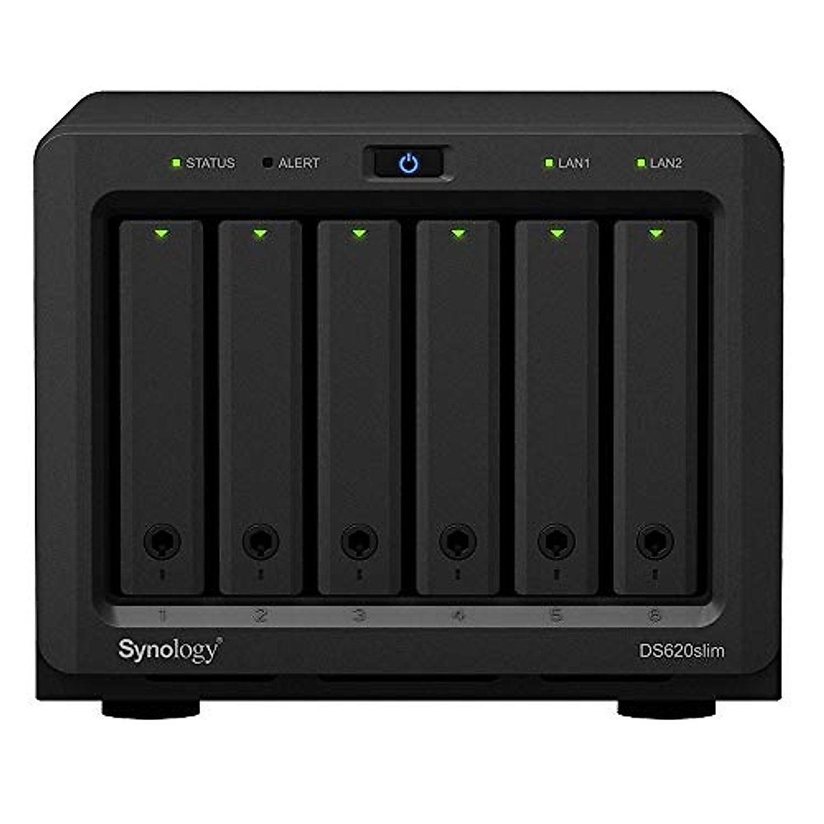 Synology DiskStation DS620slim iSCSI NAS Server with Intel Celeron Up to 2.5GHz CPU, 6GB Memory, 4TB (2 x 2TB) SSD Storage, DSM Operating System