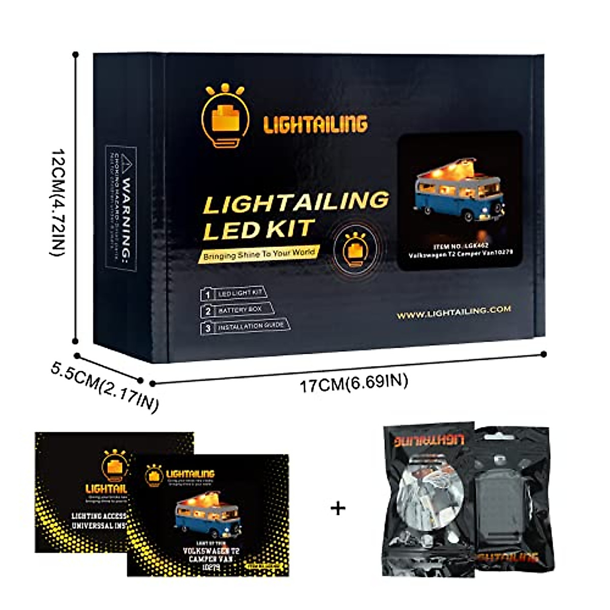 LIGHTAILING Led Light for 10279 T2 vw Bus Building Blocks Model - NOT Included The Model Set