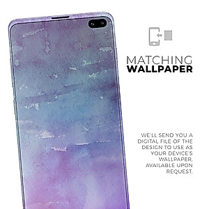 DesignSkinz Blotted Purple 896 Absorbed Watercolor Texture Protective Vinyl Decal Wrap Skin Cover Compatible with The Samsung Galaxy S20 (Screen Trim & Back Glass Skin)