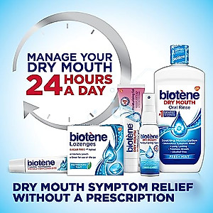 biotène Fluoride Toothpaste for Dry Mouth Symptoms, Bad Breath Treatment and Cavity Prevention, Fresh Mint, 4.3 Ounce (Pack of 1) - Packaging May Vary