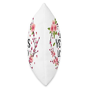 100 Years Old Birthday Gifts for Women and Men Floral Old 100th Birthday Women 100 Years Loved Throw Pillow, 16x16, Multicolor